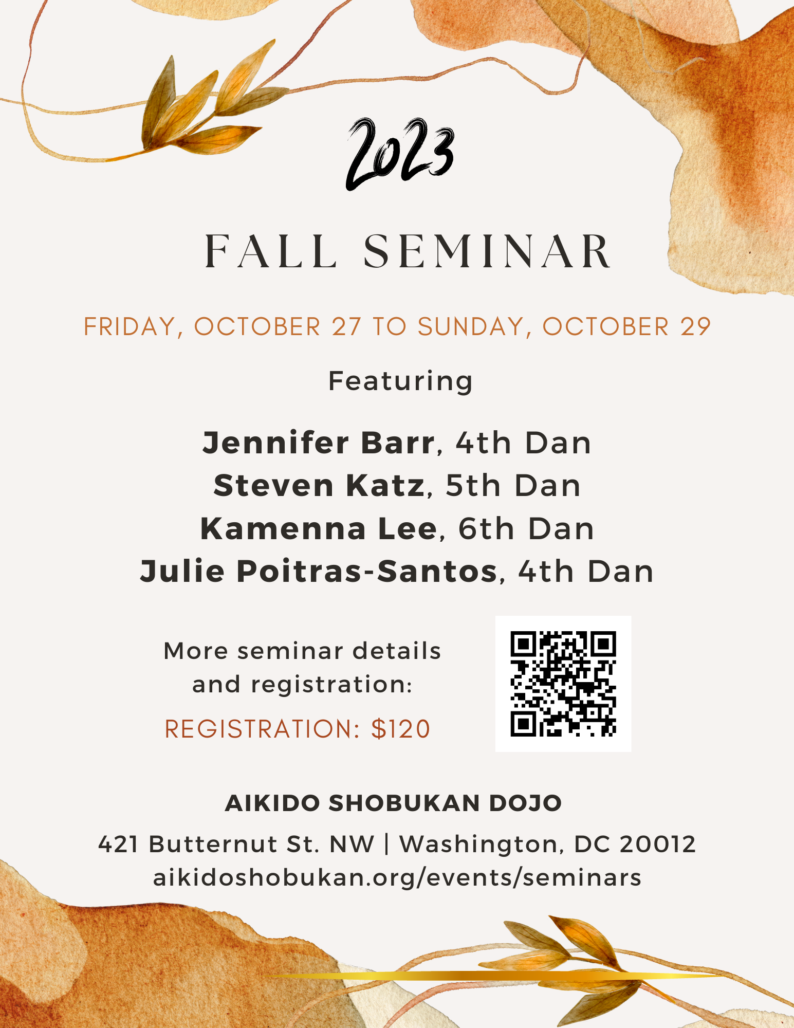 2023 Fall Seminar - Aikido Shobukan Dojo